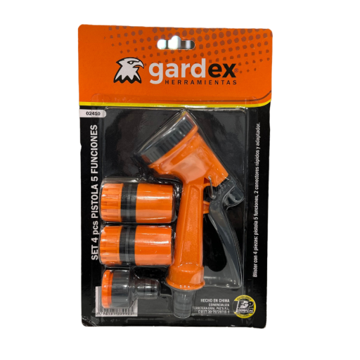 GARDEX SET DE RIEGO 4 PIEZAS - Raful Materiales